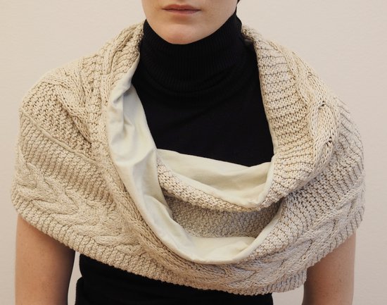 YELIZ YAKAR - Handmade - Luxe Dames Hand Gebreide Moulage col sjaal ...