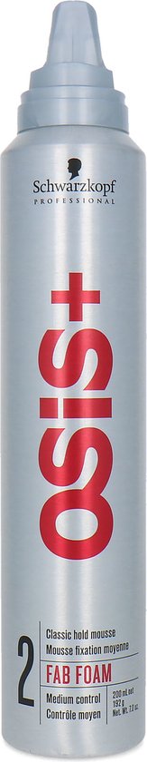 Schwarzkopf OSIS + Classic Hold Mousse 200 ml - 2 Fab Foam | bol.com