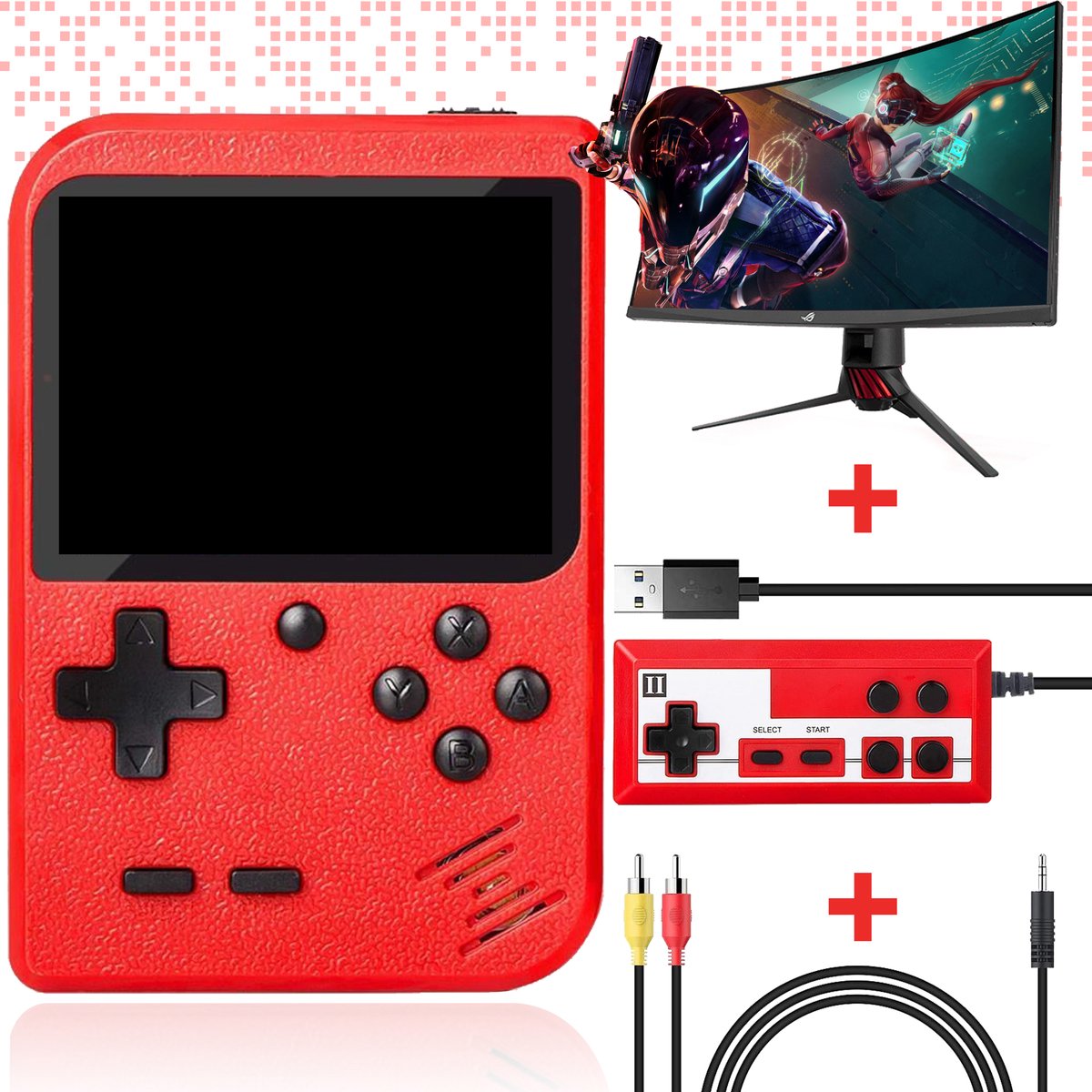 Arcade Spelcomputer - Incl. Controller + TV Kabel - Spelcomputer Voor ...