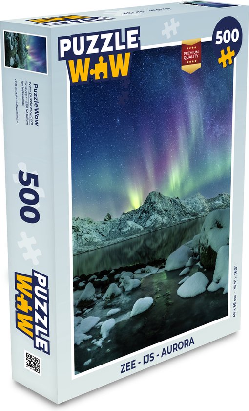 Puzzel Zee - IJs - Noorderlicht - Winter - Natuur - Legpuzzel - Puzzel ...