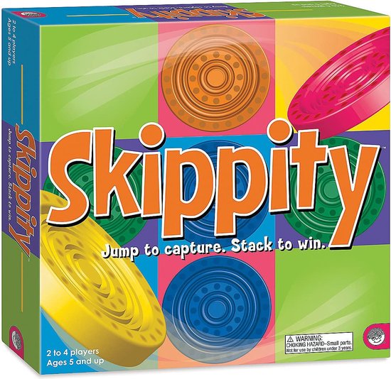 Skippity -Bordspel– Jump-and-Capture Board Game for 2 to 4 Players ...