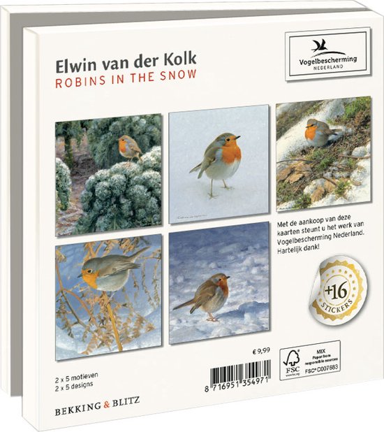 Bekking & Blitz - Kaartenmapje Kerst - Set wenskaarten Kerst ...