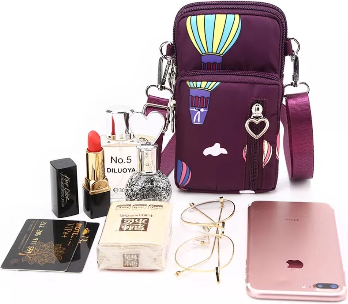 telefoontasje - schoudertasje - crossbody - trendy - kado idee - ideaal ...