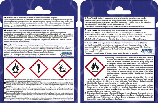 Tetra Test - Nitraat No3 + Carbonaat KH - 2x 10ml | bol