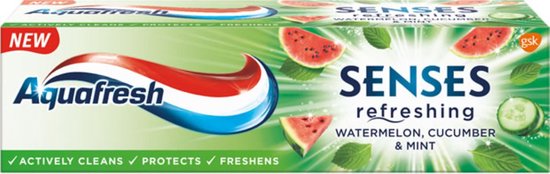 Aquafresh Tandpasta – Senses Refreshing Watermelon, Cucumber & Mint ...
