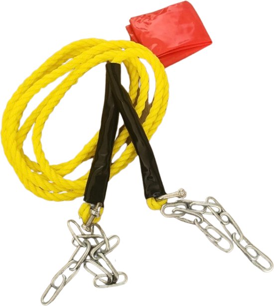 Sleepkabel met rode vlag en ketting - Sleepkabel - 1800 KG - Auto ...