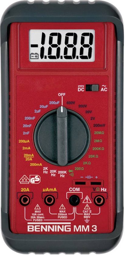 Benning - Multimeter Digitale Mm 3 - 044029 | bol