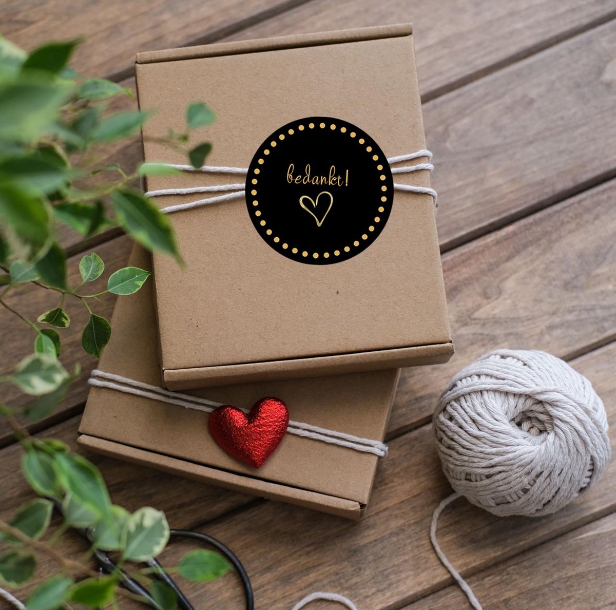 Bedankt Sluitzegels - 15 Mooie Bedankt Stickers - Cadeaustickers Bedankje - 45 mm... | bol.com