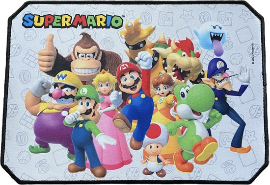 Super Mario Gaming Muismat - 35 x 25 cm - Anti-slip (Wit) | bol.com