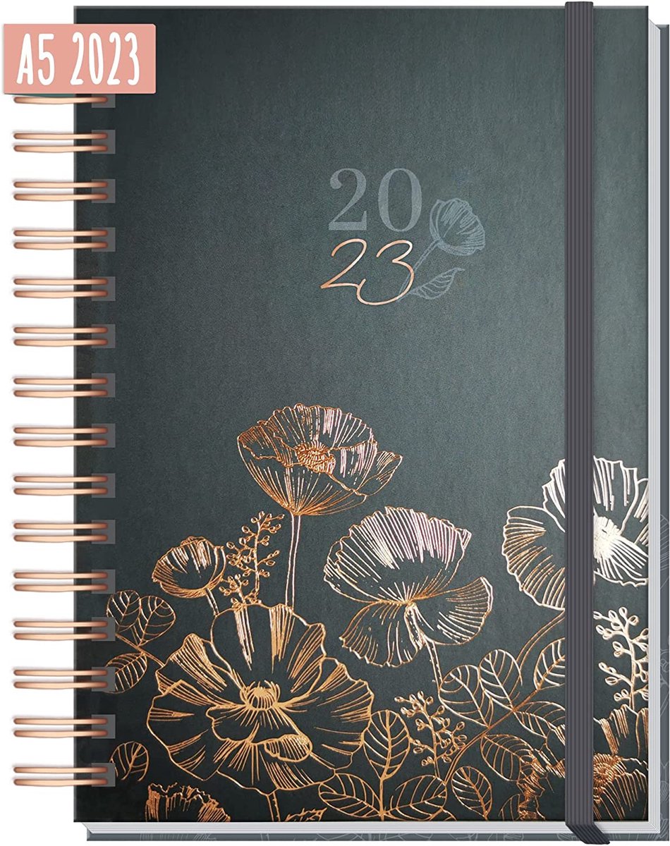 International kalender 2023 A5 [Poppy] met spiraalbinding in de ...
