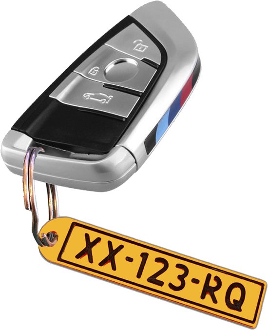 Gepersonaliseerde Nummerplaat - Kentekenplaat sleutelhanger (BE en NL ...