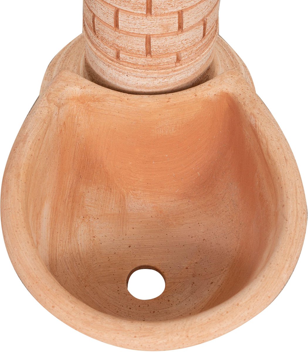 Fontein muur fontein uit de grond in terracotta 100% Made in Italy ...