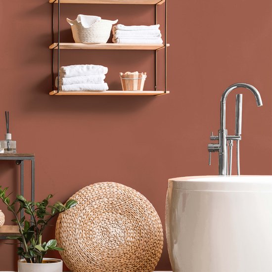 Rust-Oleum Rood Badkamer muurverf - Zalm 2,5L | bol.com