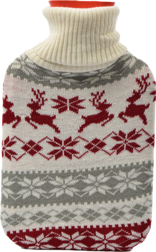 Luxe Warmwaterkruik| 2 liter | Kruik met luxe hoes | Gekleurd hoes ...