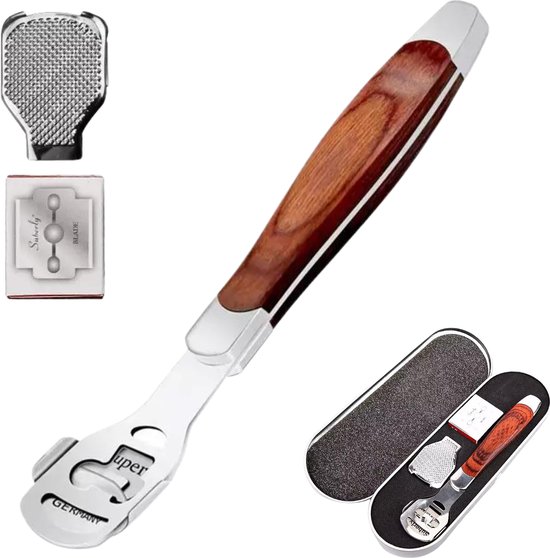 AdroitGoods Eelt Verwijderaar met Opbergkoker - Voetverzorging ...