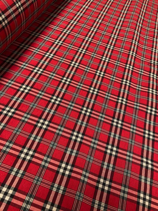 Tafelkleed Castle rood 140 x 360 - Schotse ruit - kerst - tartan ...