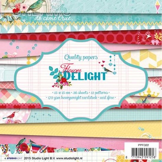 Studio light - Quality paper - Flower Delight Paper Pad (PP SL 22 ...
