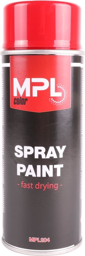 MPL Verf Spuitbus - Spuitlak - Rood - 400 ml - Sneldrogend | bol.com