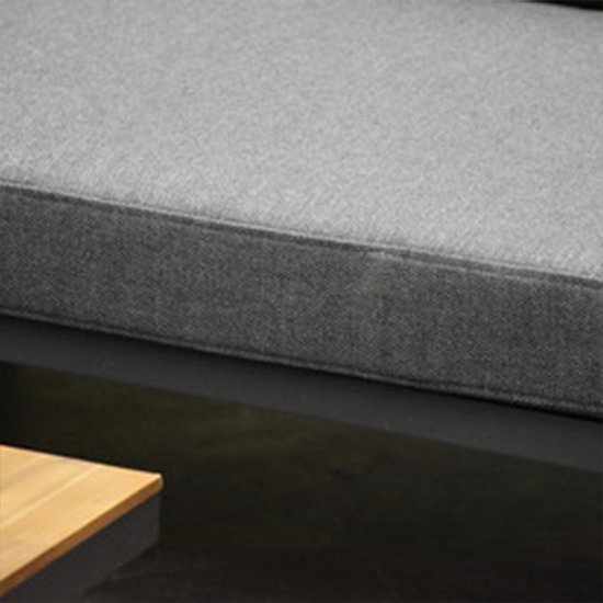 Dilos platform hoek loungeset 3 delig antraciet aluminium | bol