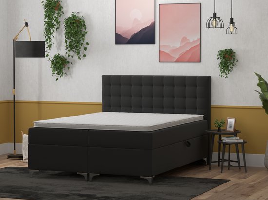 Springcrest® Luxe Boxspringset met Opbergruimte + Topper - Bed ...