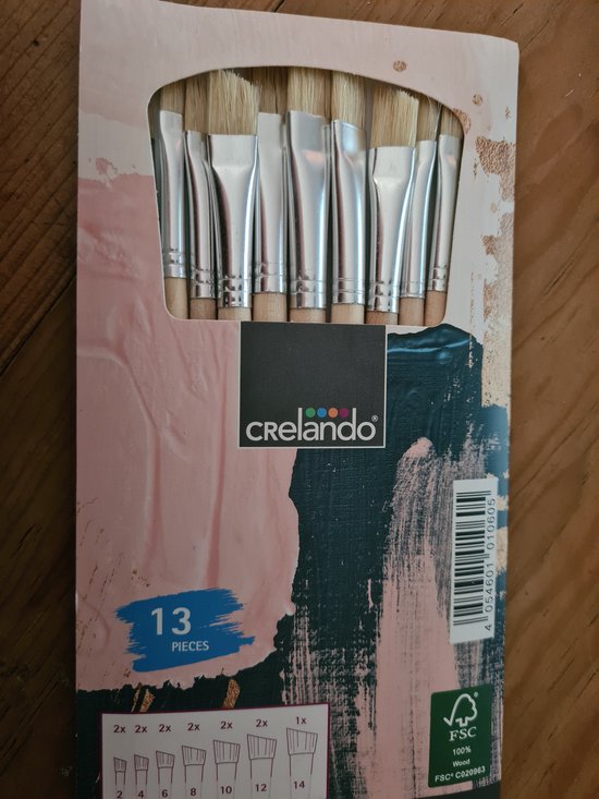 Crelando Penselenset 13 stuks | bol.com