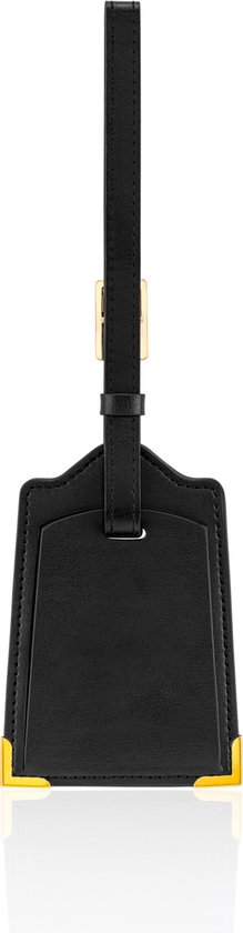 Saetti Bagagelabel Kofferlabel - Luxe Luggage Tag - 2x Zwart - Echt ...