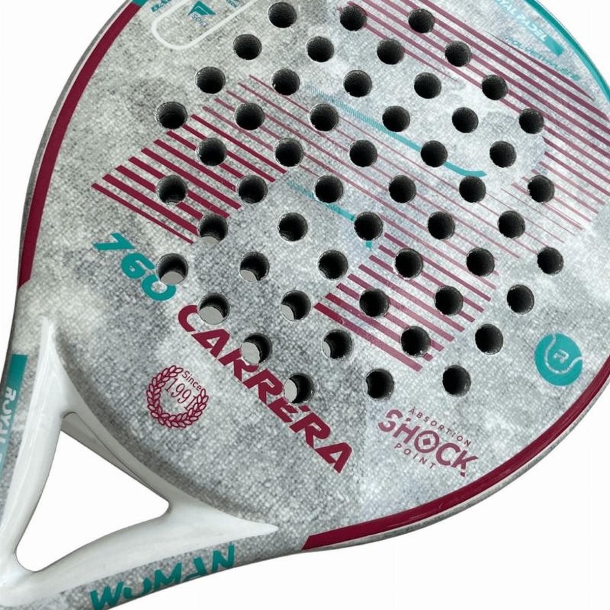 Royal Padel Carrera 760 Woman (Rond) - 2023 padelracket wit/roze | bol.com