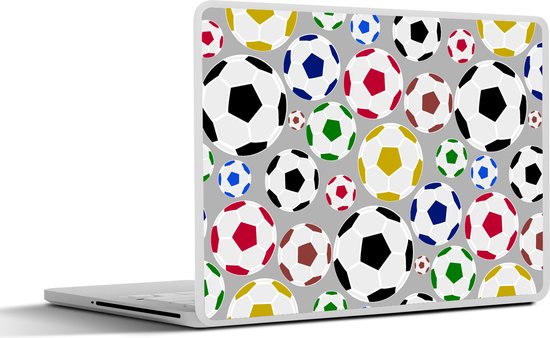 Laptop sticker - 10.1 inch - Voetbal - Patroon - Sport - 25x18cm ...