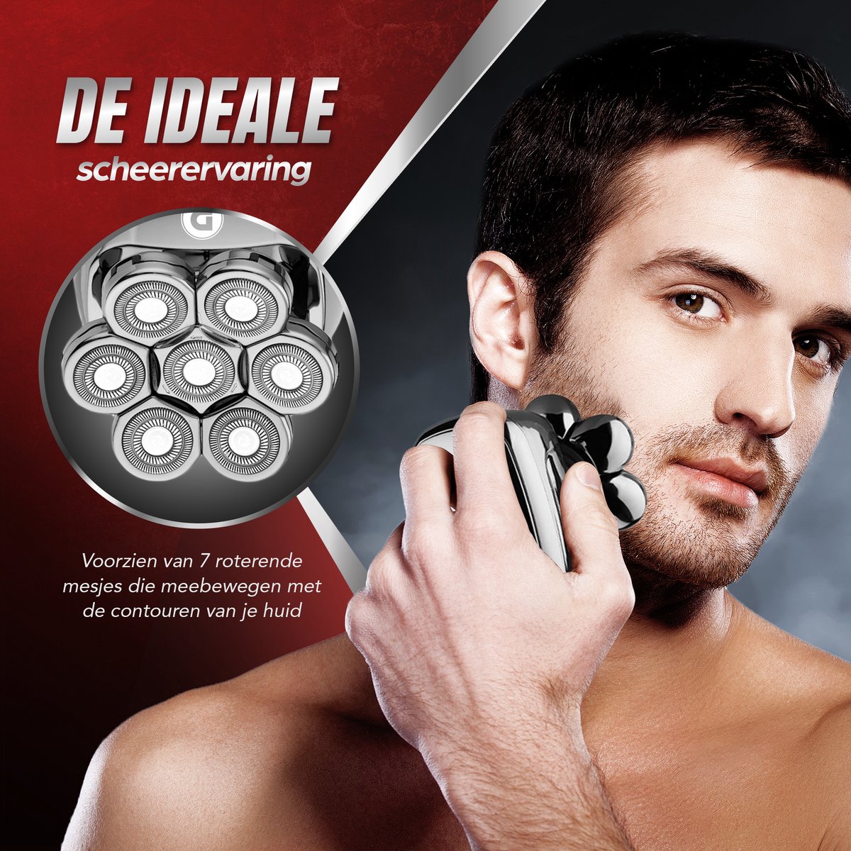 Romono® 6-in-1 Scheerapparaat Mannen - Trimmer - Hoofd Kaal Scheren ...