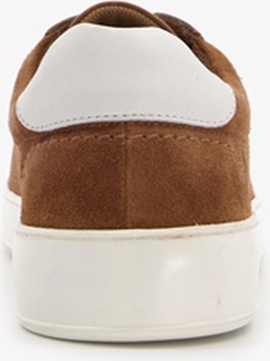 Cafe Moda leren heren sneakers - Cognac - Maat 42 | bol