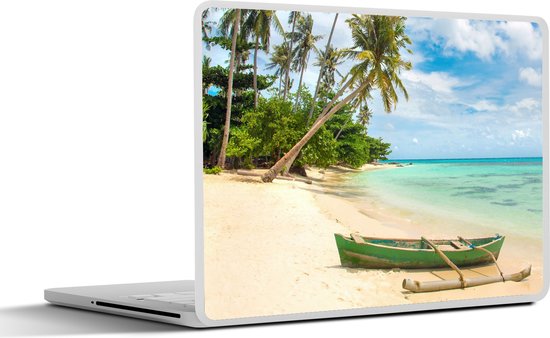 Laptop sticker - 14 inch - Strand - Kano - Palmboom - Tropical | bol.com
