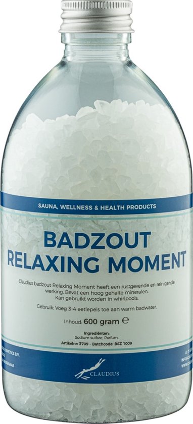 Claudius Badzout Relaxing Moment - 600 gram - Fles met aluminium dop ...
