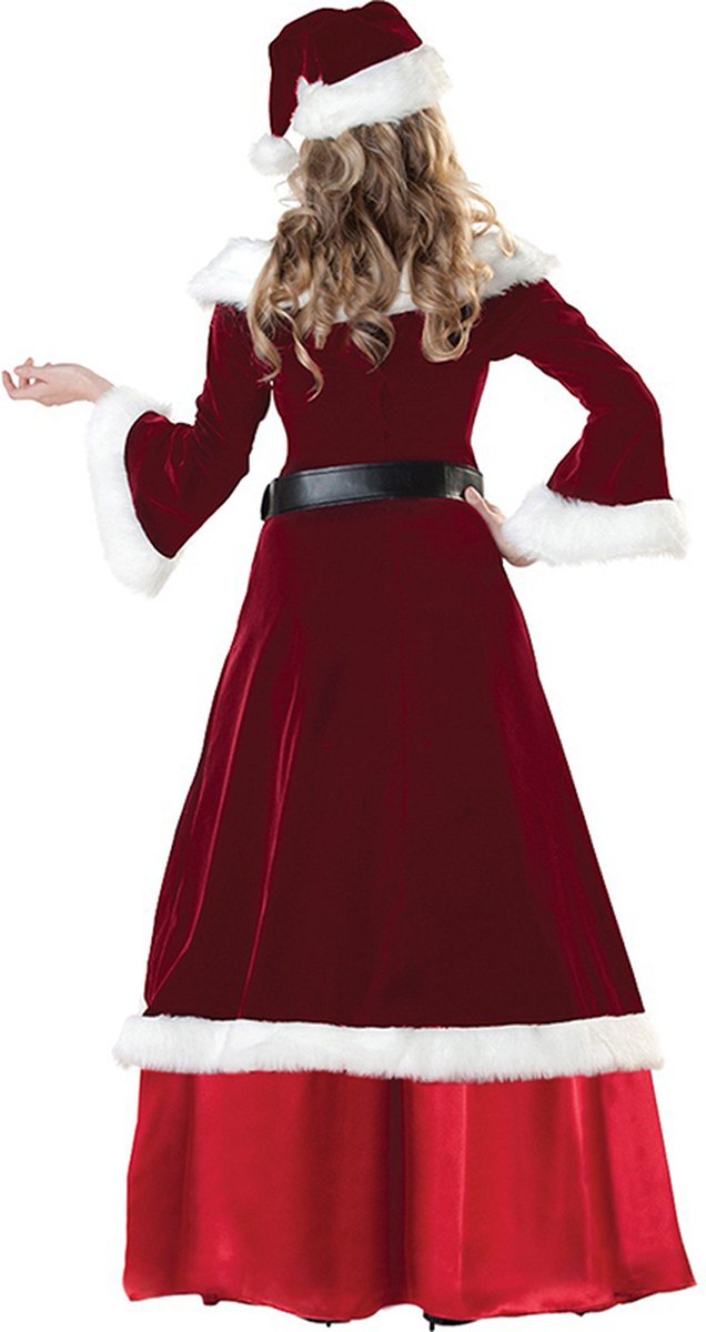 Belle robe longue de luxe du Père Noël pour Miss Santa Claus Christmas ...