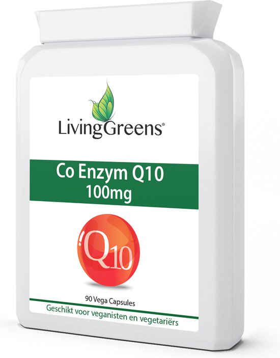 LivingGreens, Q10 100mg- 90 Vega Capsules + Vitamine B1-betere ...