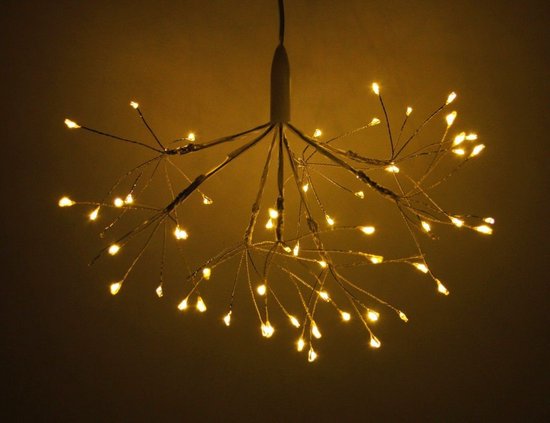 Éclairage de Noël LED Pissenlit 18 cm, 72 micro LED blanc chaud avec ...