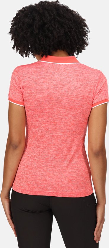 Het Regatta Remex II T-shirt met korte mouwen - dames - sneldrogend - polohals - Oranje | bol
