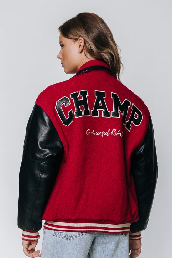 Colourful Rebel Boa Jas Rood Dames - Boxy Fit - Viscose - M | bol.com