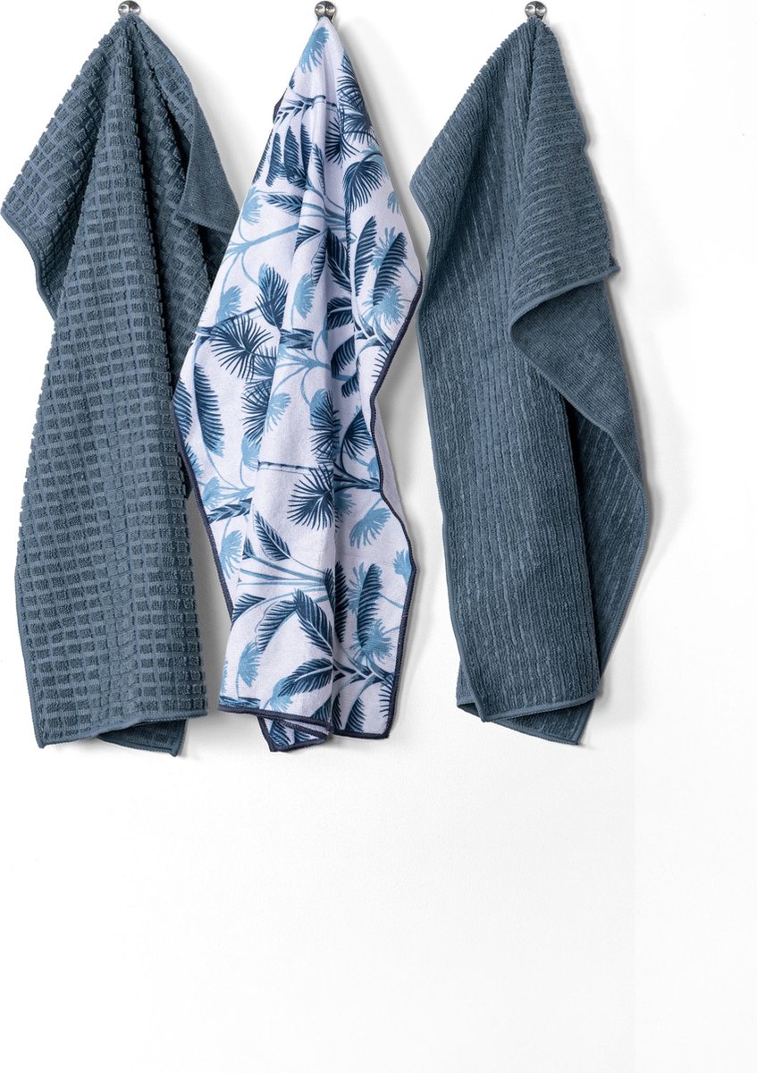 Tiseco Essentials Keukendoek - set van 3 stuks - Microvezel - 40x60cm ...