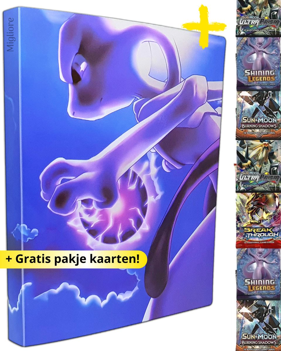 Pokémon Verzamelmap Voor 240 Kaarten - Mewtwo - Pokémon Kaarten Map ...