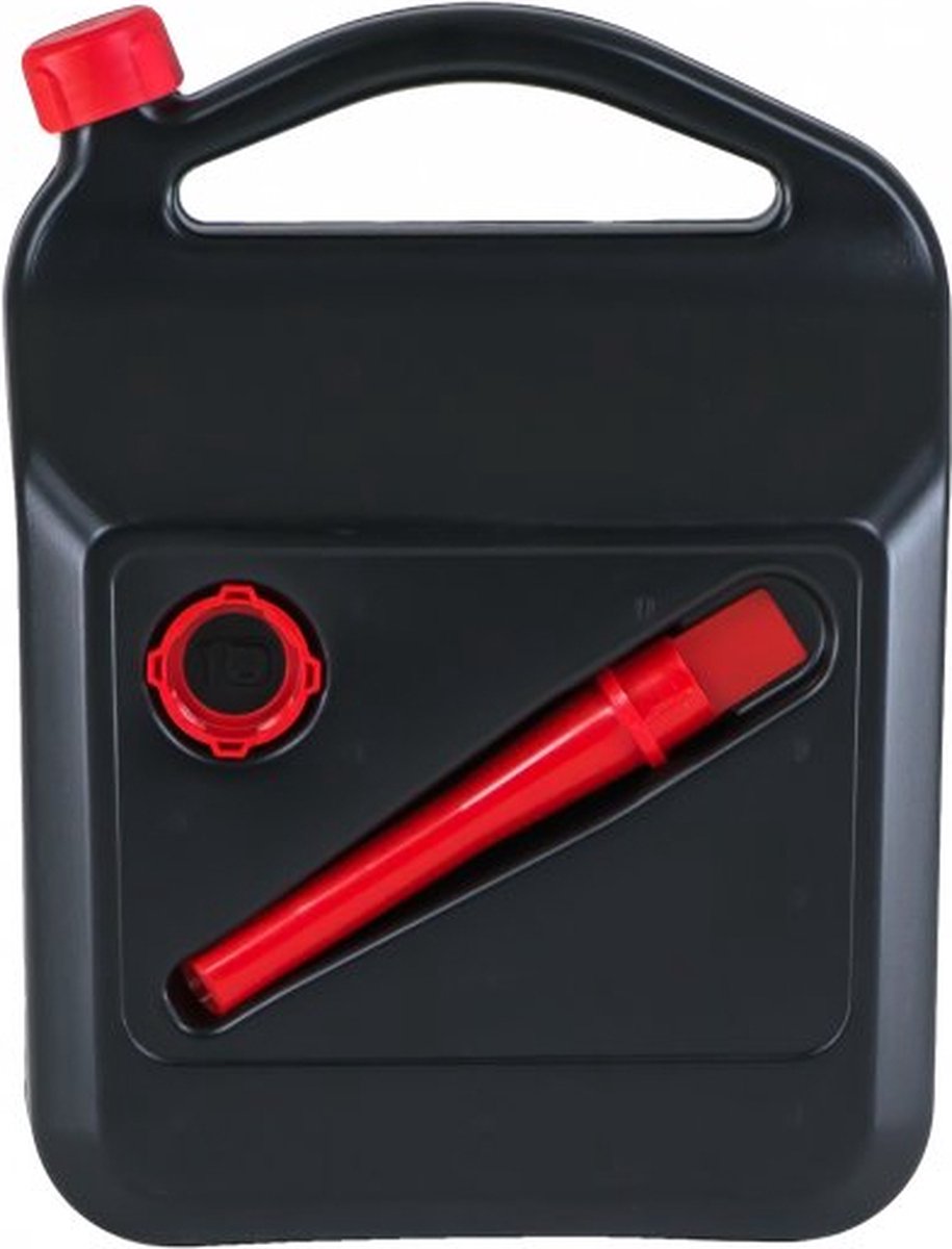 Jerrycan Quickflow - Jerrycans - 10 liter - zwart - inclusief handige schenktuit met... | bol.com