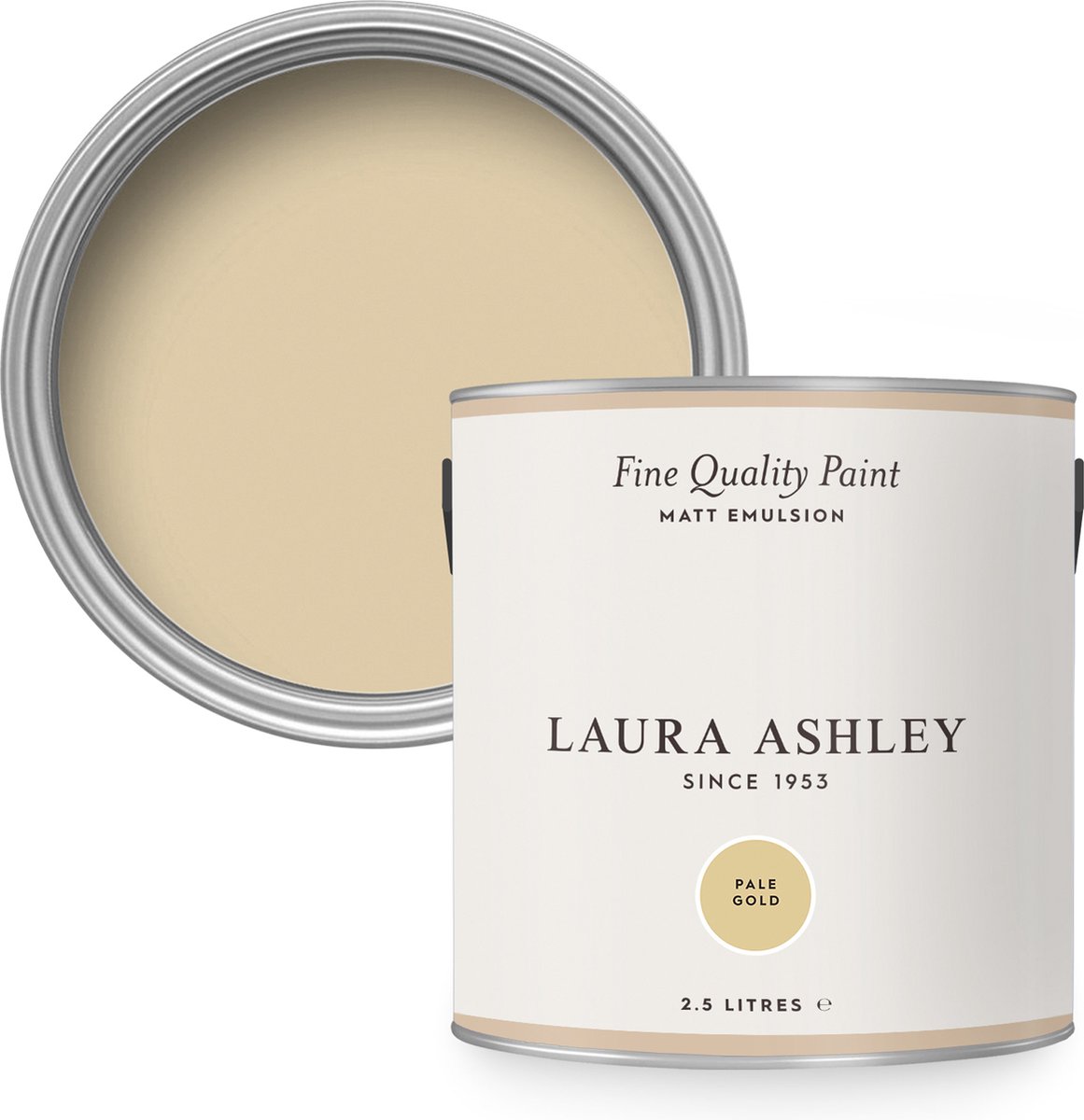 Laura Ashley - Muurverf Mat - Pale Gold - Geel - 2,5 liter | bol.com