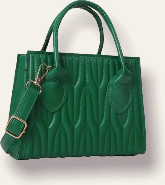 Green lover schoudertas - Fanciy.nl - tas - tassen - groen - goud ...