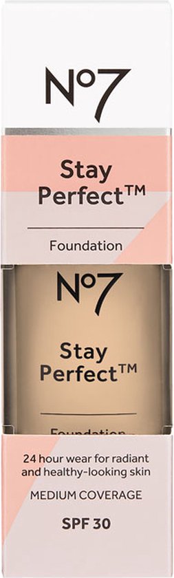 No7 Stay Perfect Foundation - Warm Beige - Medium dekking - SPF30 | bol