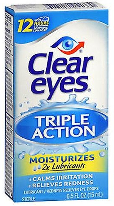 clear eyes triple relief enhanced moisturization oog druppels ...