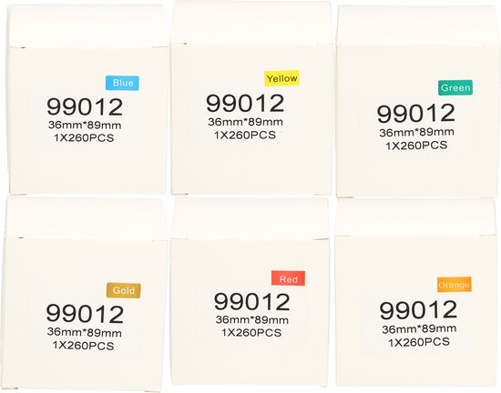 FLWR - Labels / 99012 / Kleur - Geschikt voor Dymo | bol