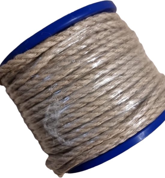 Touw Jute 10mm / 1CM doorsnede PER 60 meter aan 1 stuk op rol. | bol