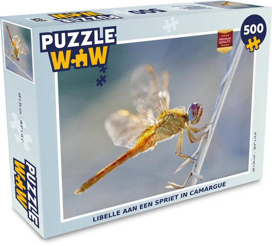 Puzzel Libelle aan een spriet in Camargue - Legpuzzel - Puzzel 500 ...