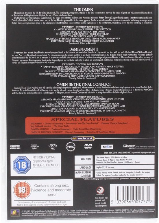 Omen Trilogy (3DVD) (Dvd), Maria Hedborg | Dvd's | bol