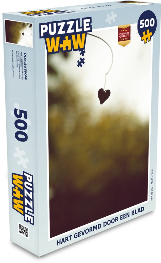 Puzzel Hartje - Bladeren - Herfst - Legpuzzel - Puzzel 500 stukjes | bol