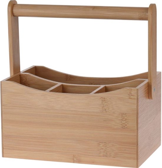 Oneiro’s Luxe Bamboe Bestekhouder met Handvat | bol.com